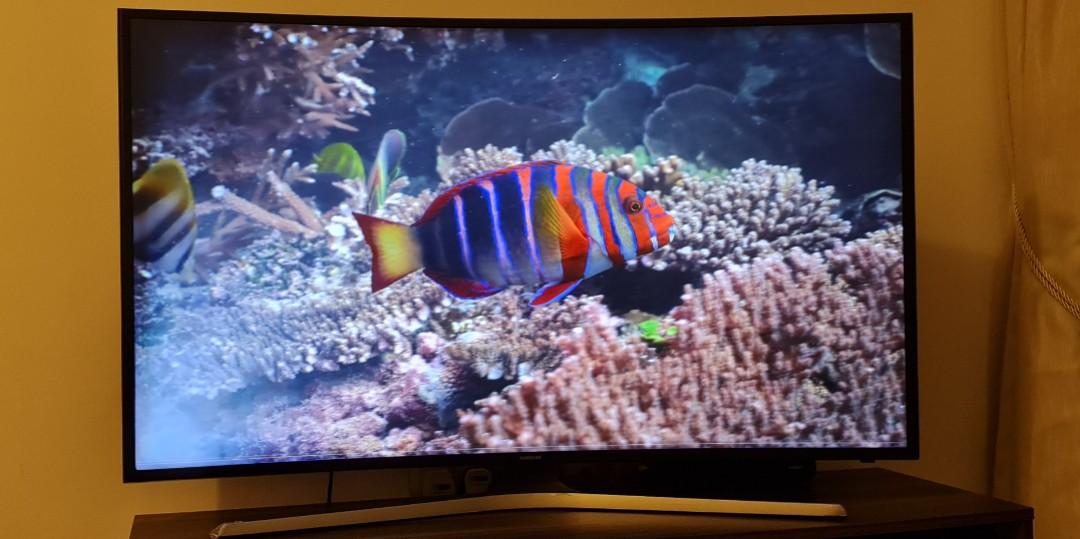 Samsung 49" KU6300 Curved Smart 4K UHD TV, TV & Home Appliances, TV ...