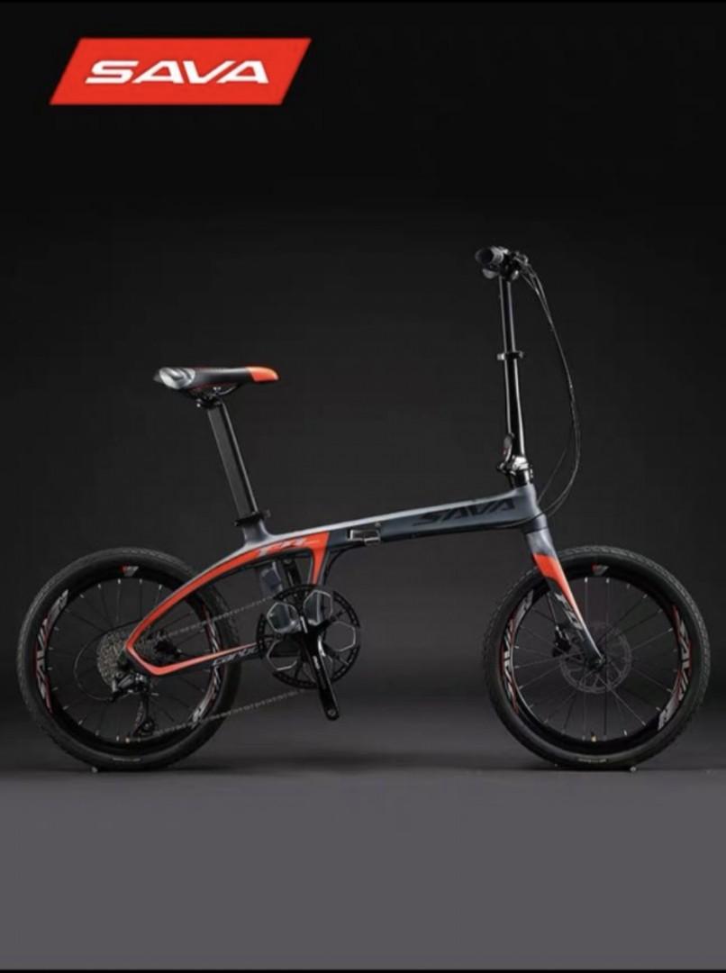 Sava Z1 9/20 Speed 20inch Carbon Fiber Folding Foldable Bike, Bicycles ...