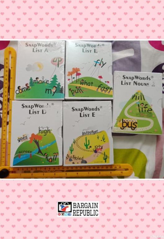 5 BOX SET CHILD 1ST Snap Words Sight Words Teaching Cards Pocket ...