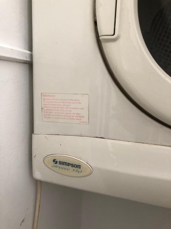 Simpson Laundry Dryer 3.5 Kg, TV & Home Appliances, Washing Machines ...