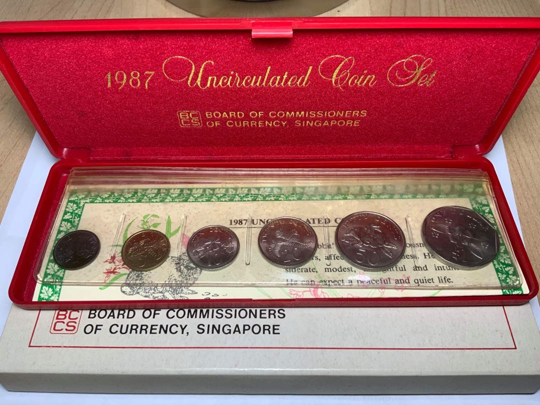singapore 1987 coin set, Hobbies & Toys, Memorabilia & Collectibles ...