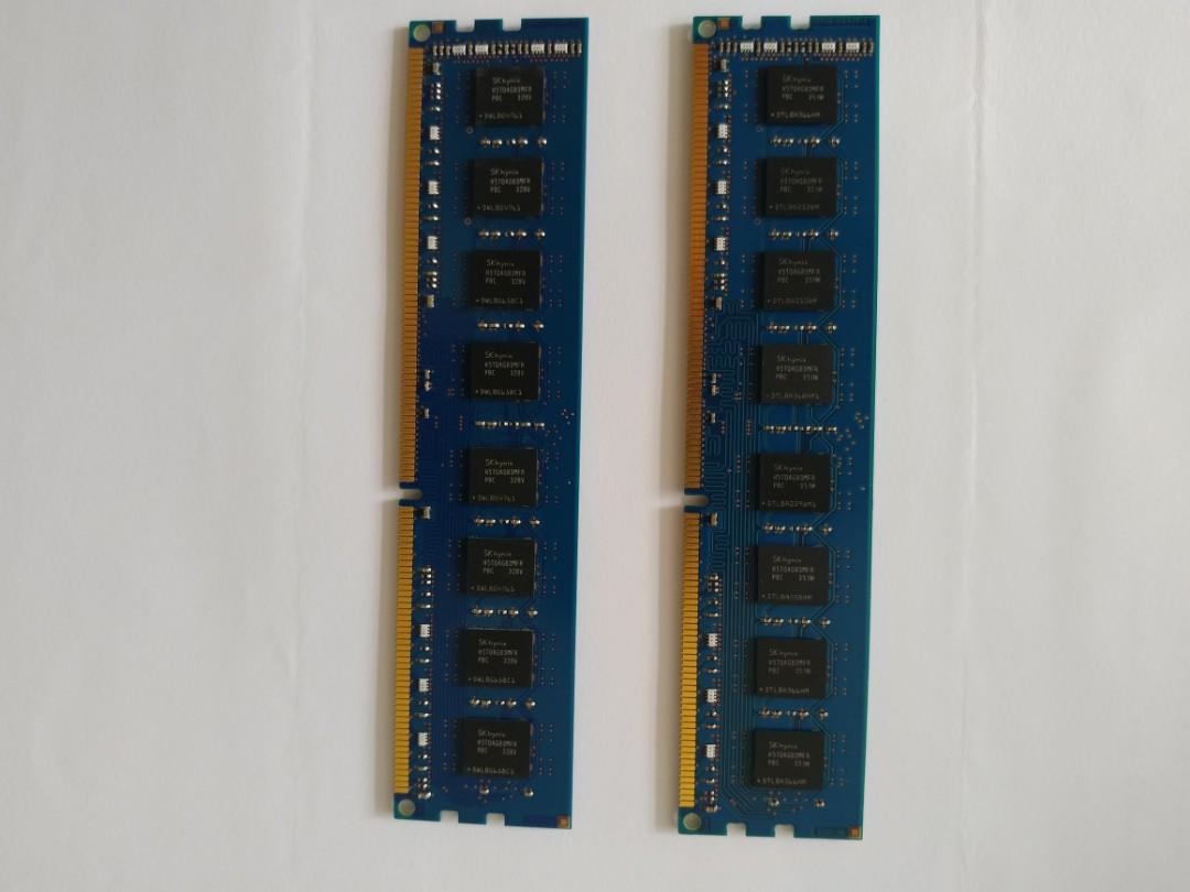SK Hynix DDR3 16GB(8GBx2) 1600MHz (PC3-12800) 桌上電腦 RAM, 電腦＆科技, 桌上電腦 ...