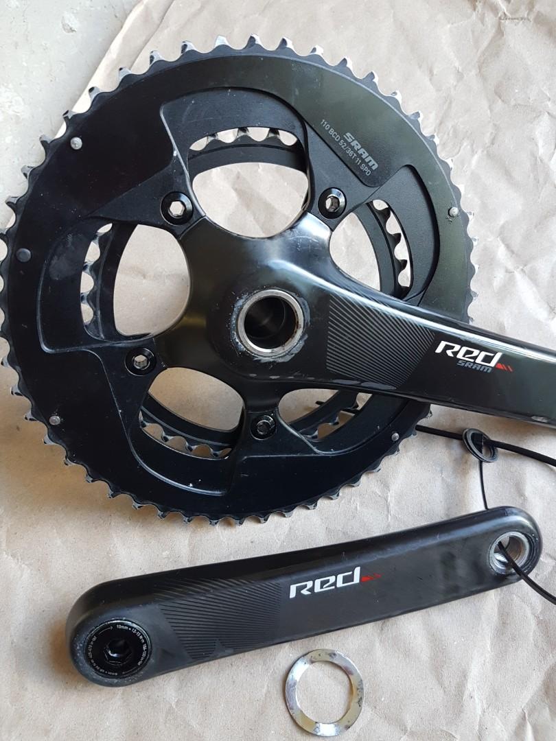 Sram Red 11 Speed GXP Crankset 172.5mm 52/36t, Sports Equipment ...