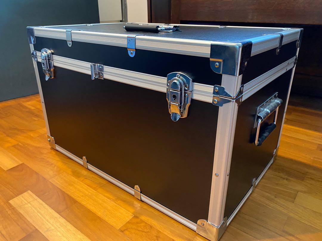 Steady huge storage box with lock & partition, Furniture & Home Living ...