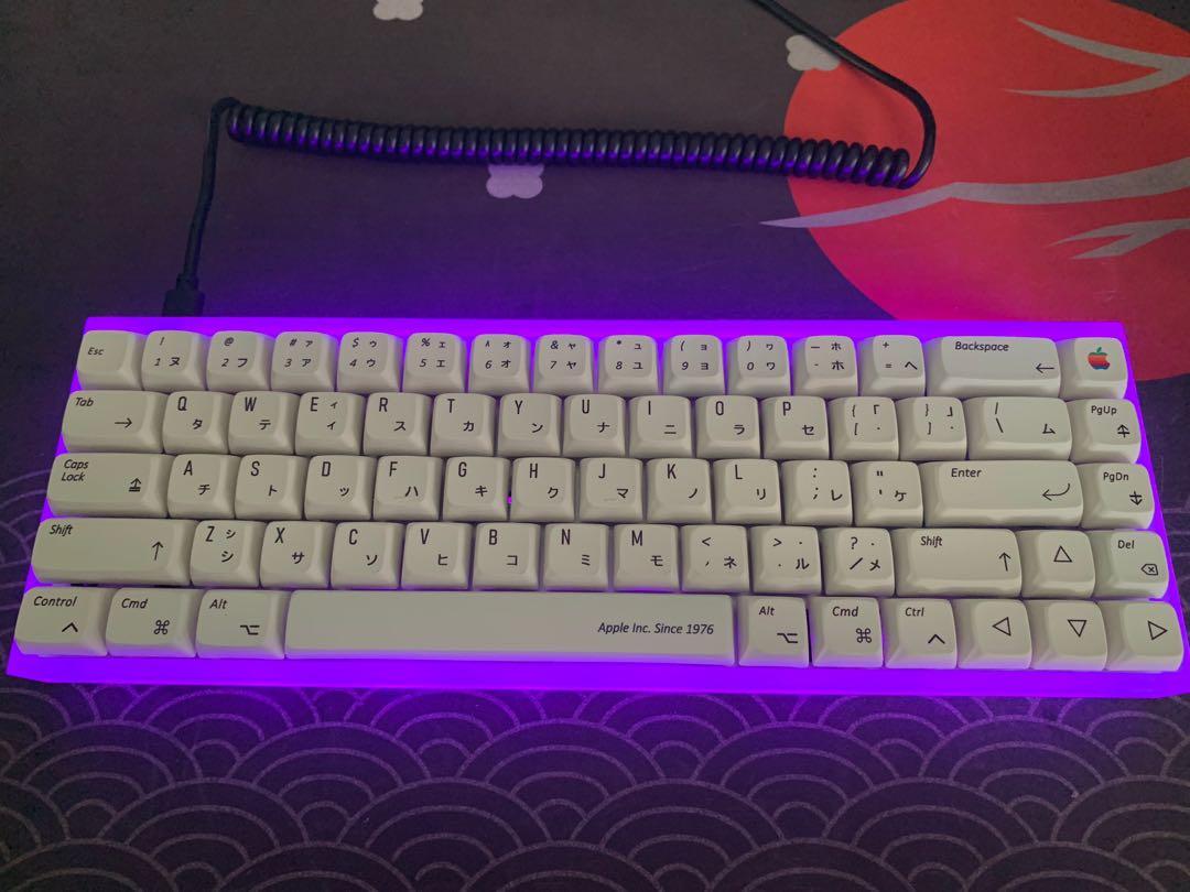 Tofu 65 Acrylic 65% Custom mechanical keyboard kit w/ Novelkey Creams ...