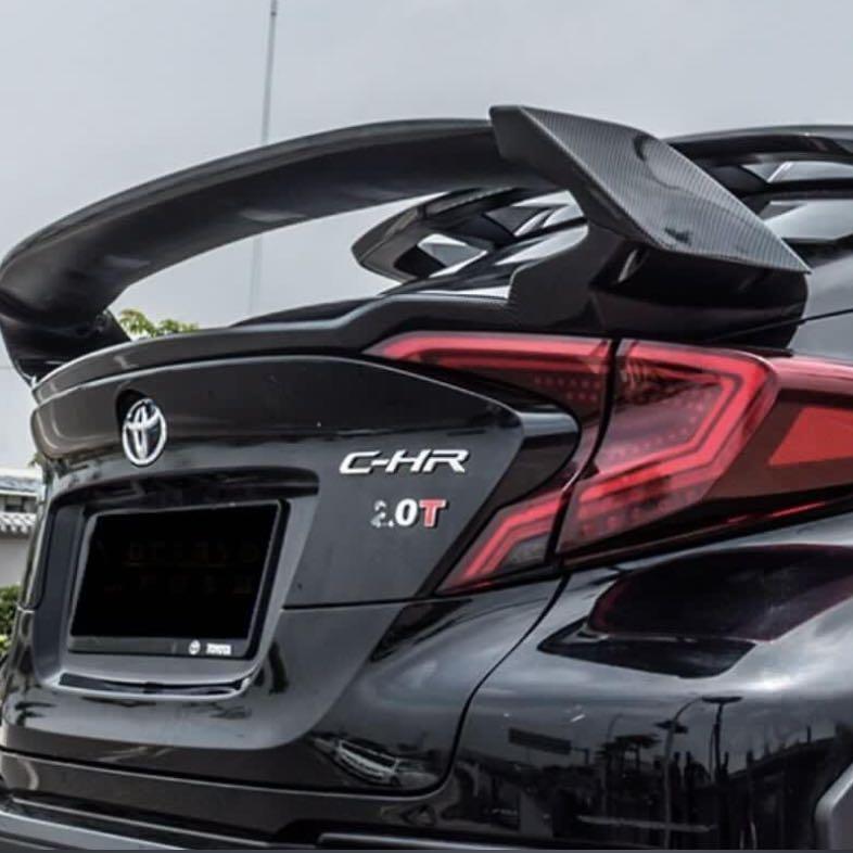 Toyota CHR Boot Lip Spoiler, Car Accessories, Accessories on Carousell
