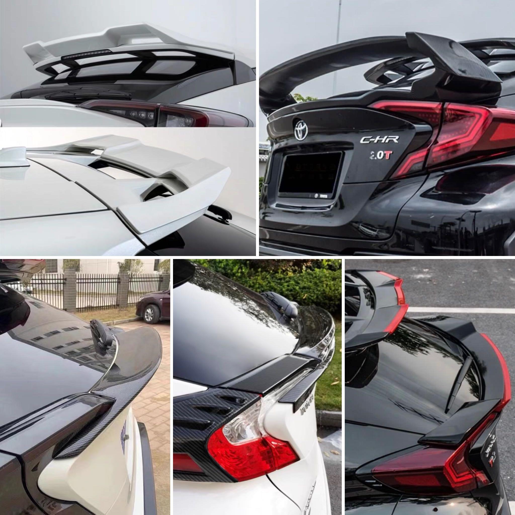 Toyota CHR Boot Lip Spoiler, Car Accessories, Accessories on Carousell
