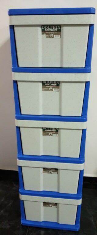 Twins Dolphin 5-tier Storage Drawer, Furniture & Home Living, Home ...