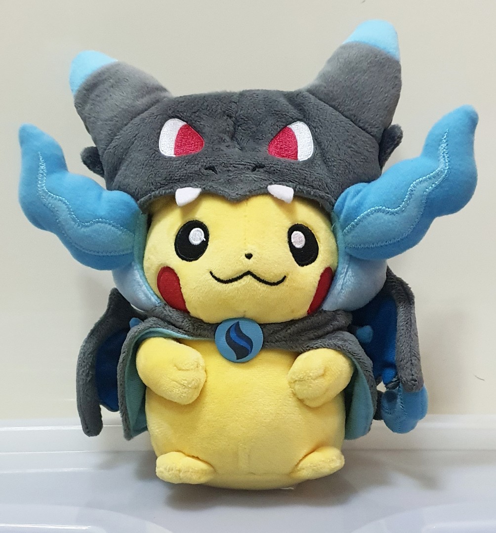 (Used) Pokemon center Mega Charizard Poncho Pikachu, Hobbies & Toys ...