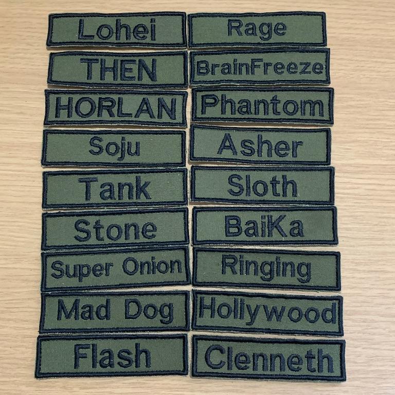 Velcro Name / Callsign Tag Army Navy Bagtag, Hobbies & Toys, Stationery ...