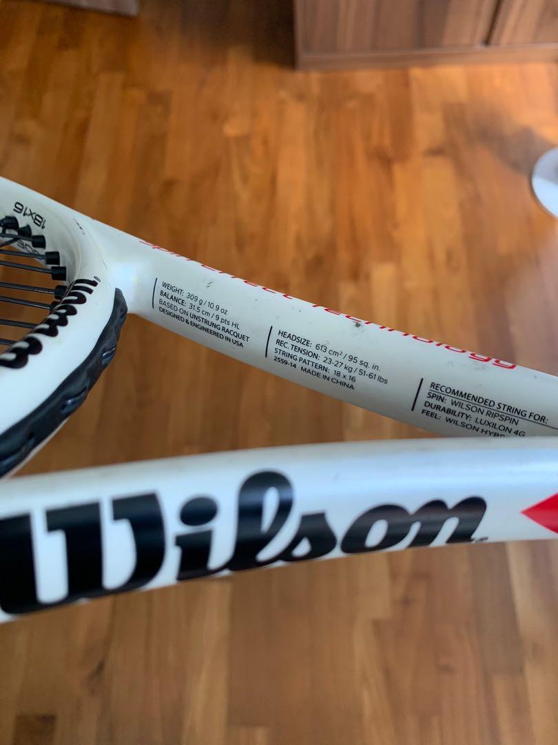 Wilson Tennis Racket six one 95s, Sports Equipment, Sports & Games ...