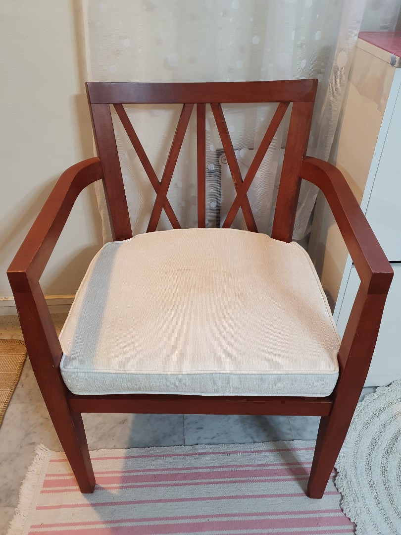 Wooden Chair & Center Table Solid Wood, Furniture & Home Living ...