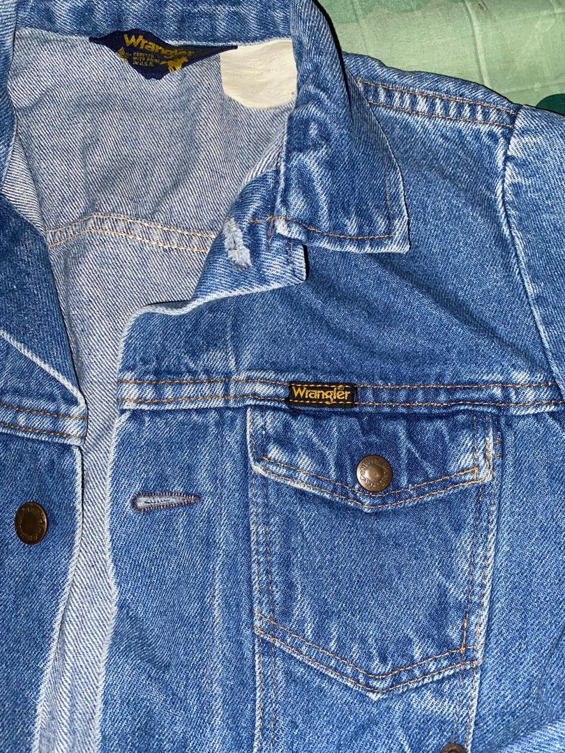 Wrangler maong jacket, Men's Fashion, Tops & Sets, Tshirts & Polo ...