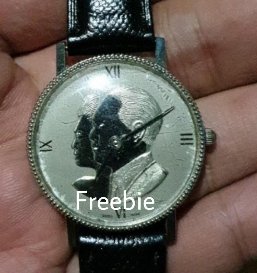 1977 FERDINAND-IMELDA MARCOS WATCH (25k/each), Luxury, Watches on Carousell