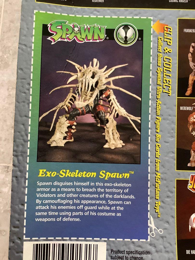 1996 Wetworks EXO-SKELETON SPAWN McFarlane Toys Ultra-Action Figure ...