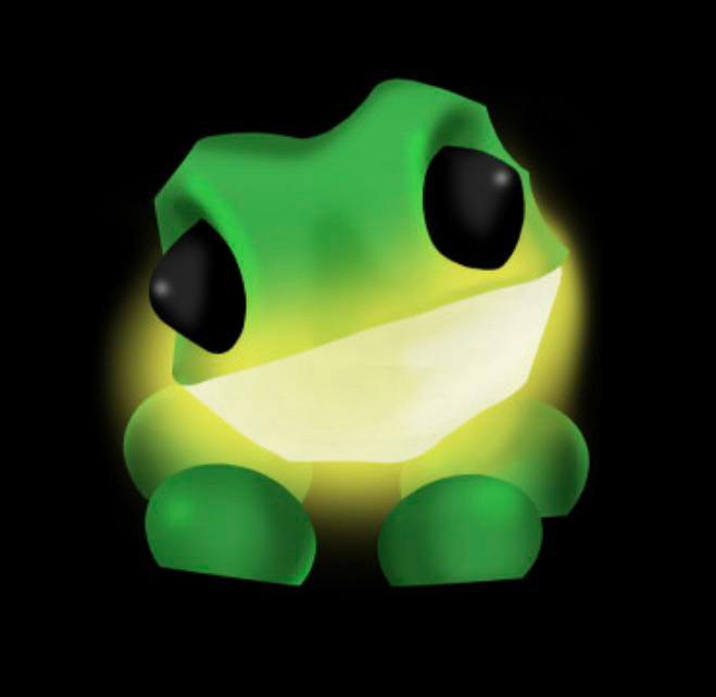 Adopt me Neon Frog, Video Gaming, Gaming Accessories, Game Gift Cards ...