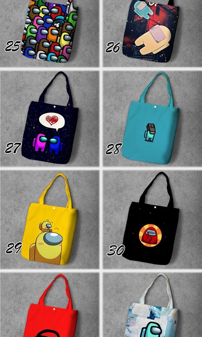 Among Us Tote Bag (Sus Imposter Reusable Canvas Shoulder Bag ), Women's ...