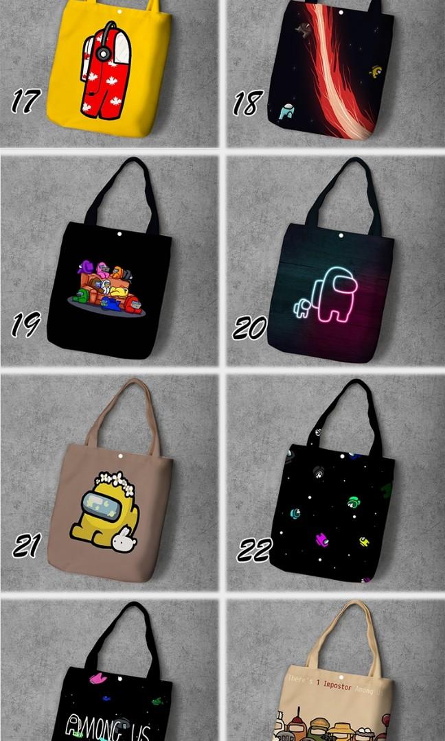 Among Us Tote Bag (Sus Imposter Reusable Canvas Shoulder Bag ), Women's ...