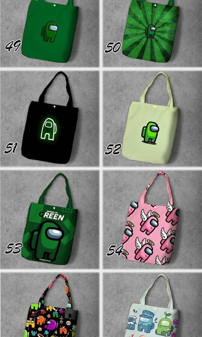 Among Us Tote Bag (Sus Imposter Reusable Canvas Shoulder Bag ), Women's ...