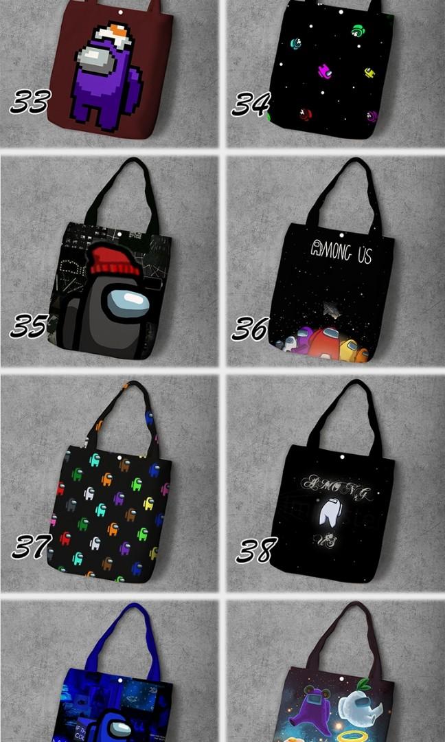 Among Us Tote Bag (Sus Imposter Reusable Canvas Shoulder Bag ), Women's ...
