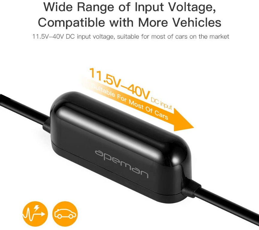 APEMAN Dash Cam Hardwire Kit for C450 Series A, DC 11.5V-40V to 5V Charger Power Kit, Build-in G ...