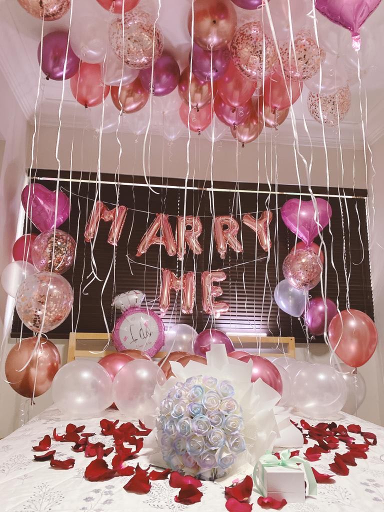 Birthday setup at home, birthday set up, proposal setup, home ...