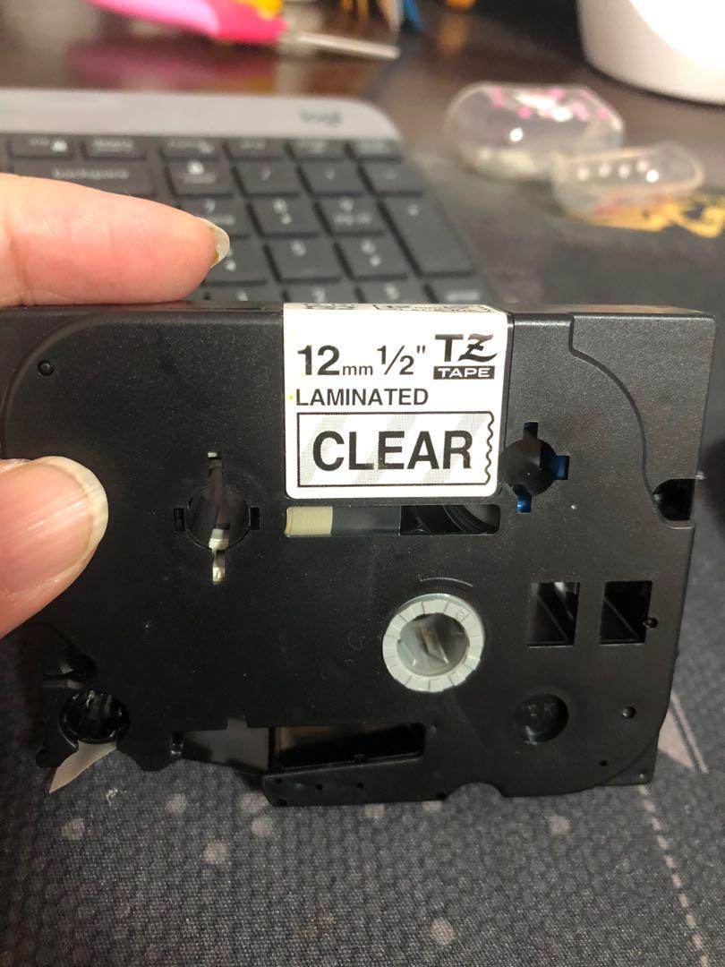 Brother Label Machine TZ-131 12mm Clear Tape, Computers & Tech ...