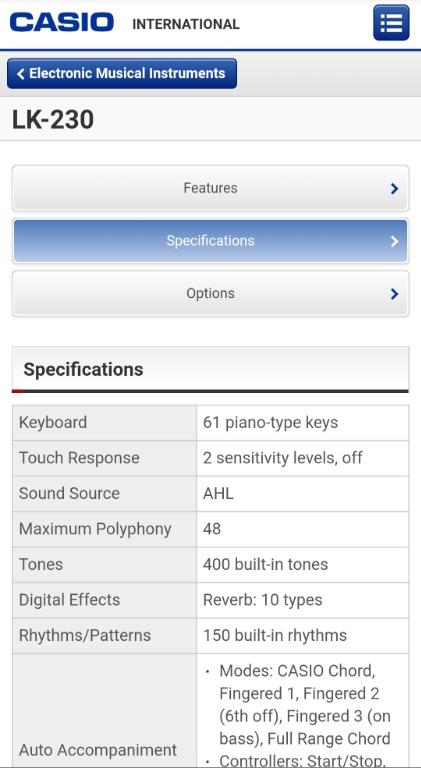 Casio LK-230 Piano Keyboard with stand (portable) , Hobbies & Toys ...