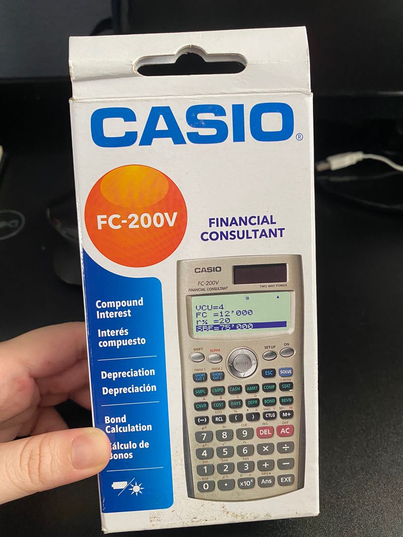Casio Financial Calculator FC200, Computers & Tech, Office & Business ...