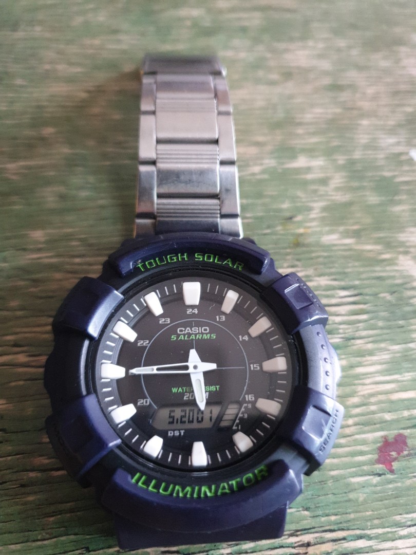 Casio tough solar illuminator, Men's Fashion, Watches & Accessories ...