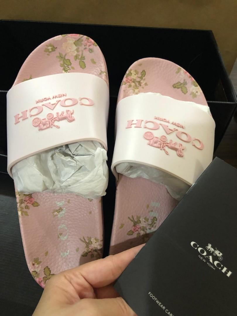 Coach Slides, Women's Fashion, Footwear, Flipflops and Slides on Carousell