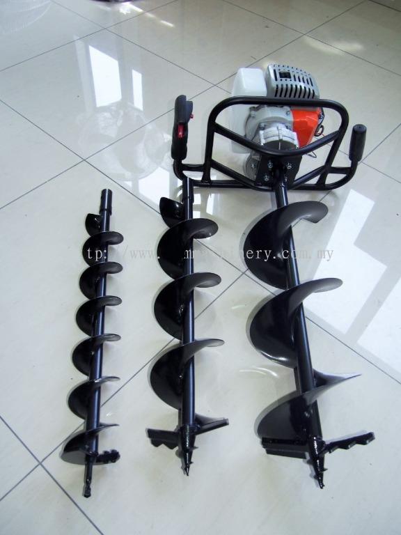 Earth Auger Drill Machine Mesin Gerudi Korek Tanah, Furniture & Home ...