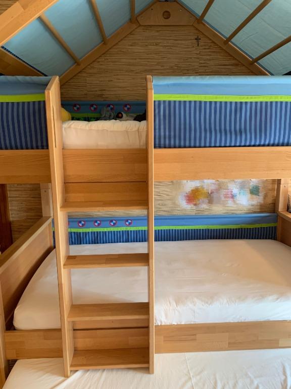 HABA Matti Bunk Bed with Treehouse play top, Babies & Kids, Baby ...