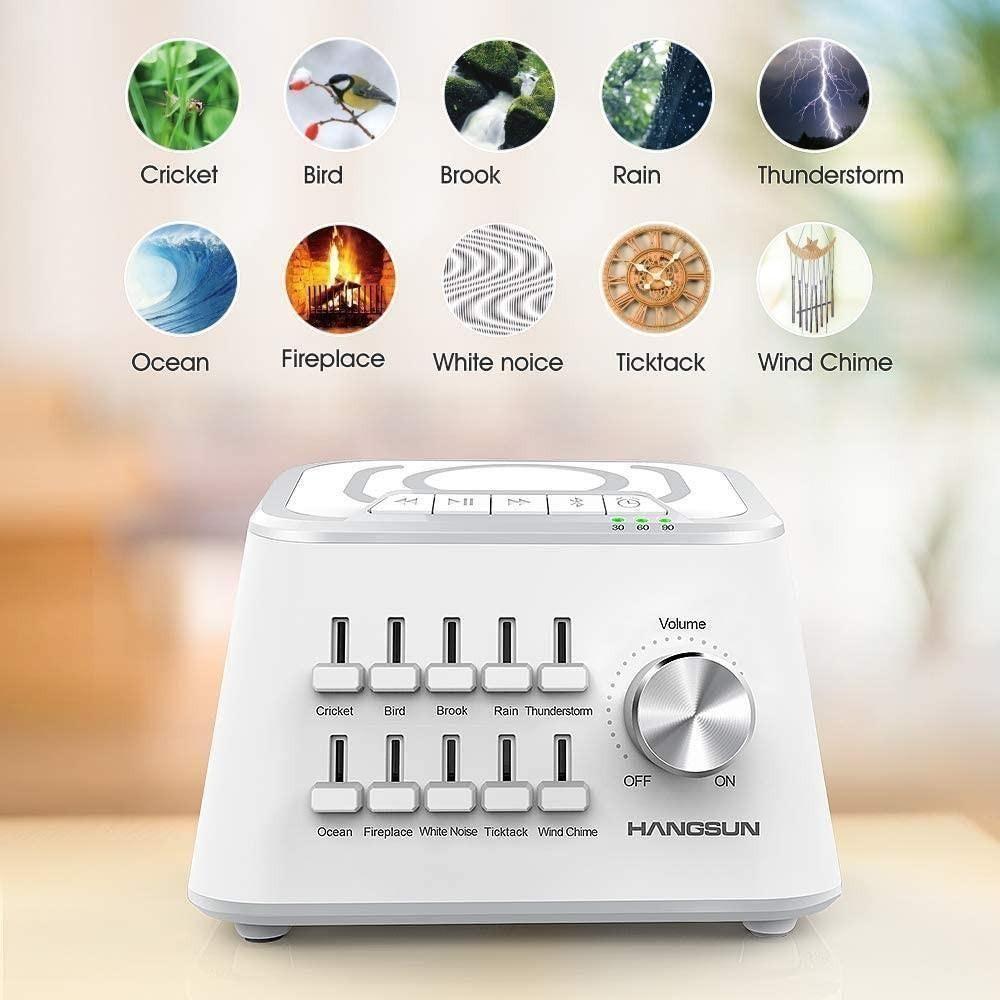 Hangsun Sound Machine Sleep White Noise Generator for Baby and Adult ...
