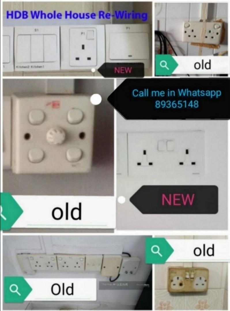 hdb db box circuit breaker replacement, Furniture & Home Living, Home ...