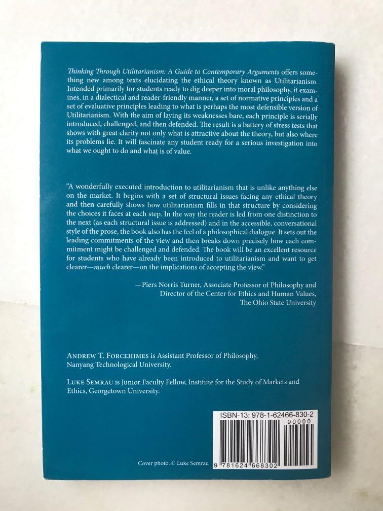 HY3019 Thinking Through Utilitarianism - Andrew Forcehimes and Luke ...
