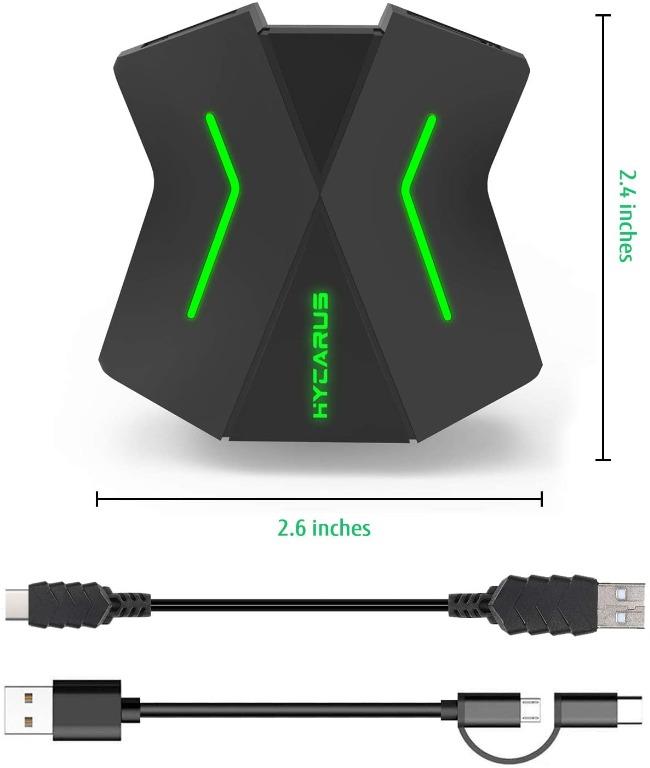 HYCARUS Keyboard and Mouse Adapter for Nintendo Switch/Xbox One/ PS4 ...