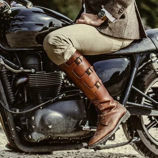 Motor riding boots, Men's Fashion, Footwear, Boots on Carousell
