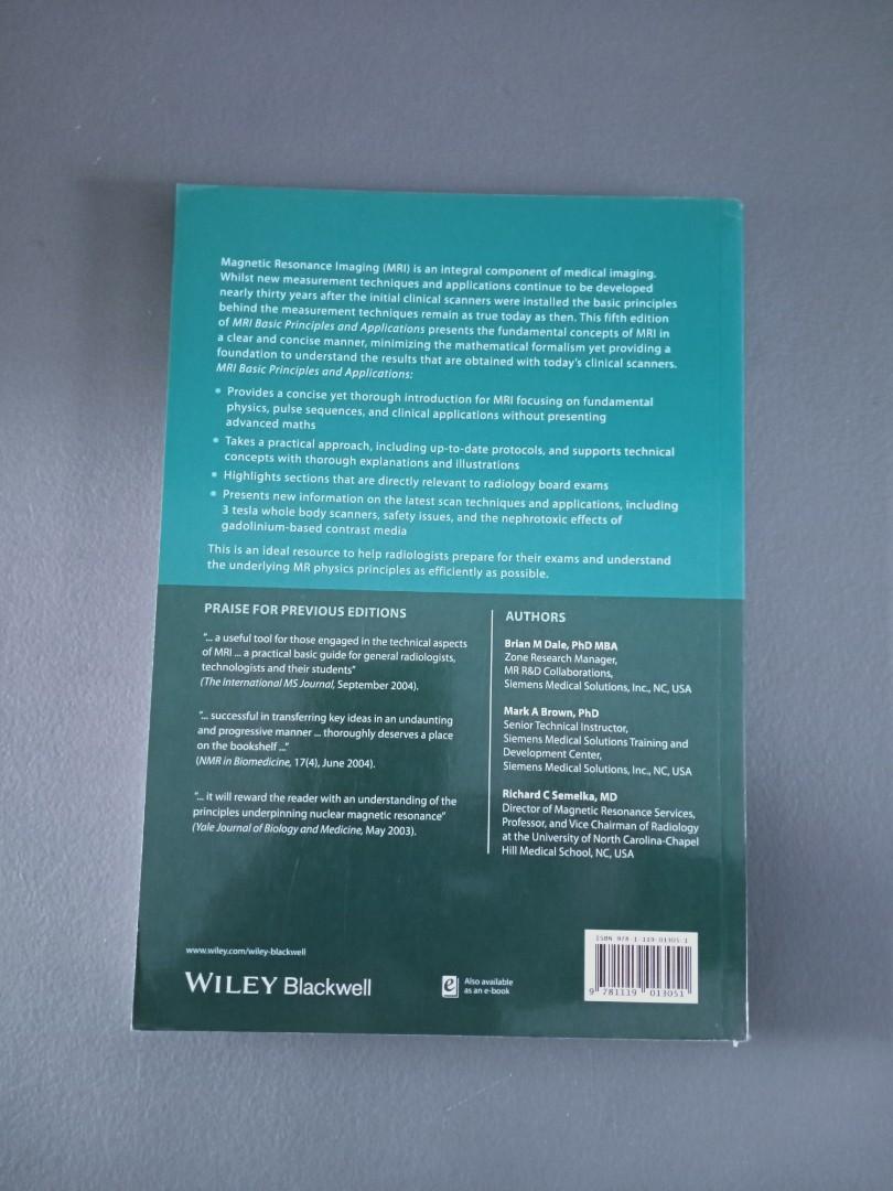 MRI Basic Principles And Applications, Hobbies & Toys, Books ...