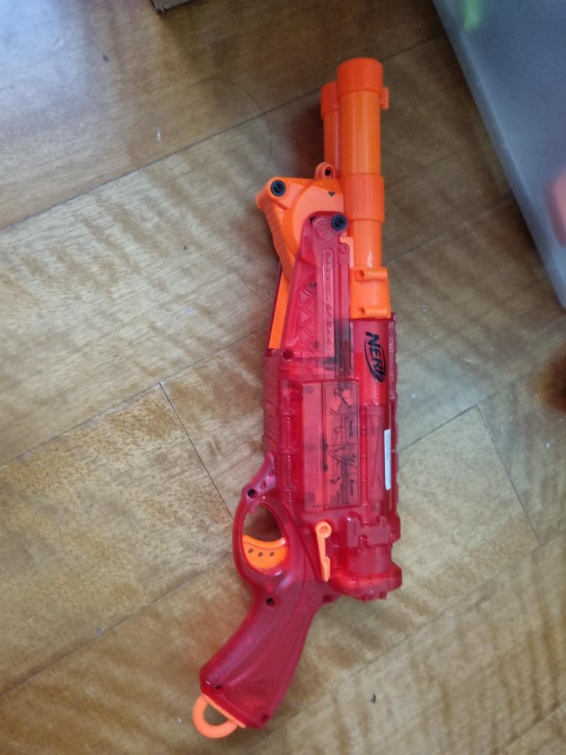 Nerf Double barrel gun, Hobbies & Toys, Toys & Games on Carousell