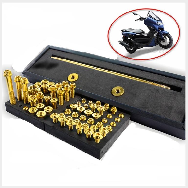 Nmax Xmax authentic titanium screw set, Motorcycles, Motorcycle ...