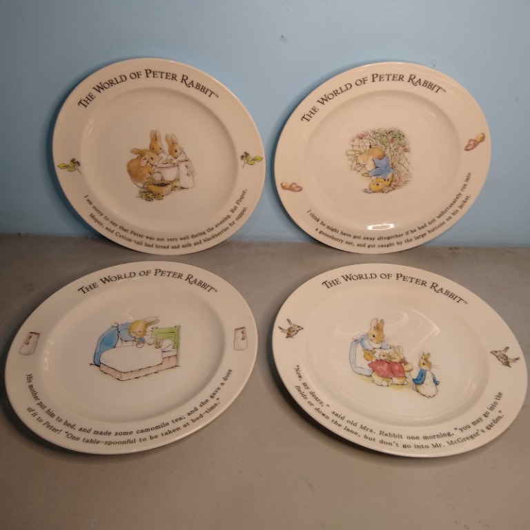 Original Cute Peter Rabbit Ceramic Food Plate Small Dinner Plate ...