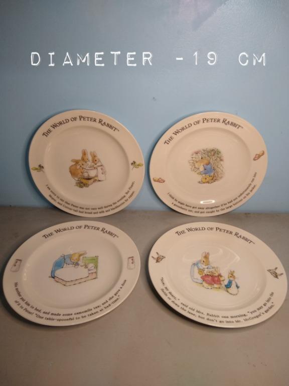 Original Cute Peter Rabbit Ceramic Food Plate Small Dinner Plate ...