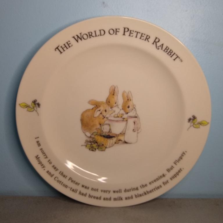 Original Cute Peter Rabbit Ceramic Food Plate Small Dinner Plate ...
