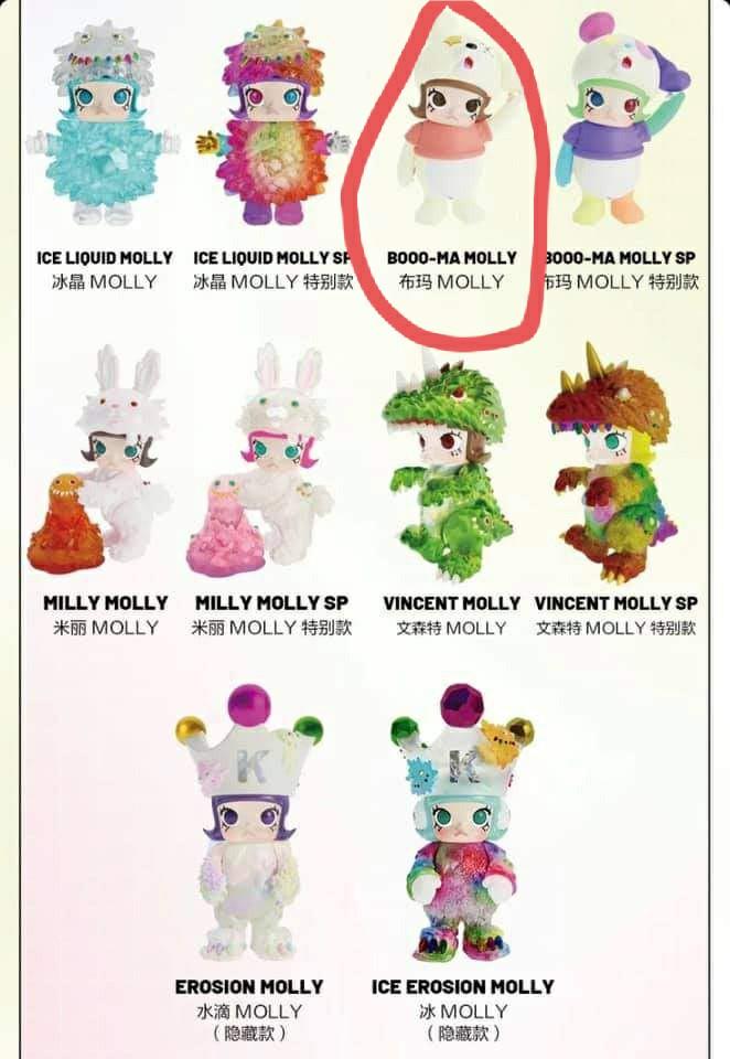 Popmart Molly x Instinctoy Erosion Molly Costume Series, Hobbies & Toys ...