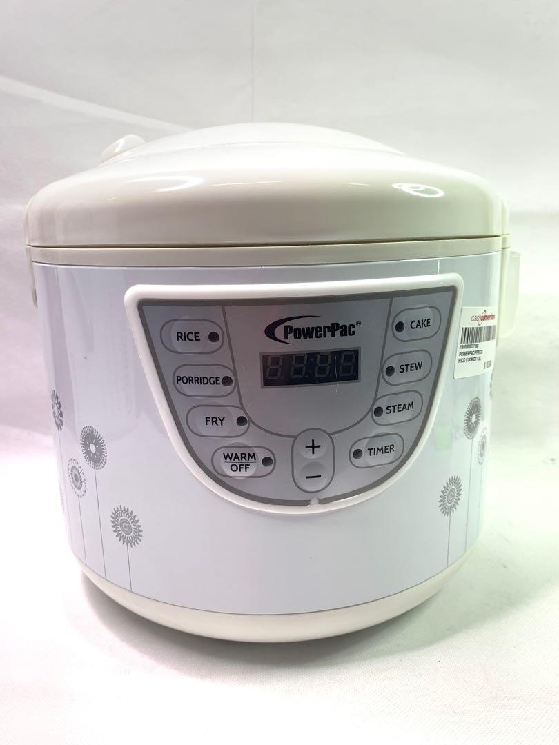 PowerPac Rice Cooker 1.8L (PPRC38), TV & Home Appliances, Kitchen ...