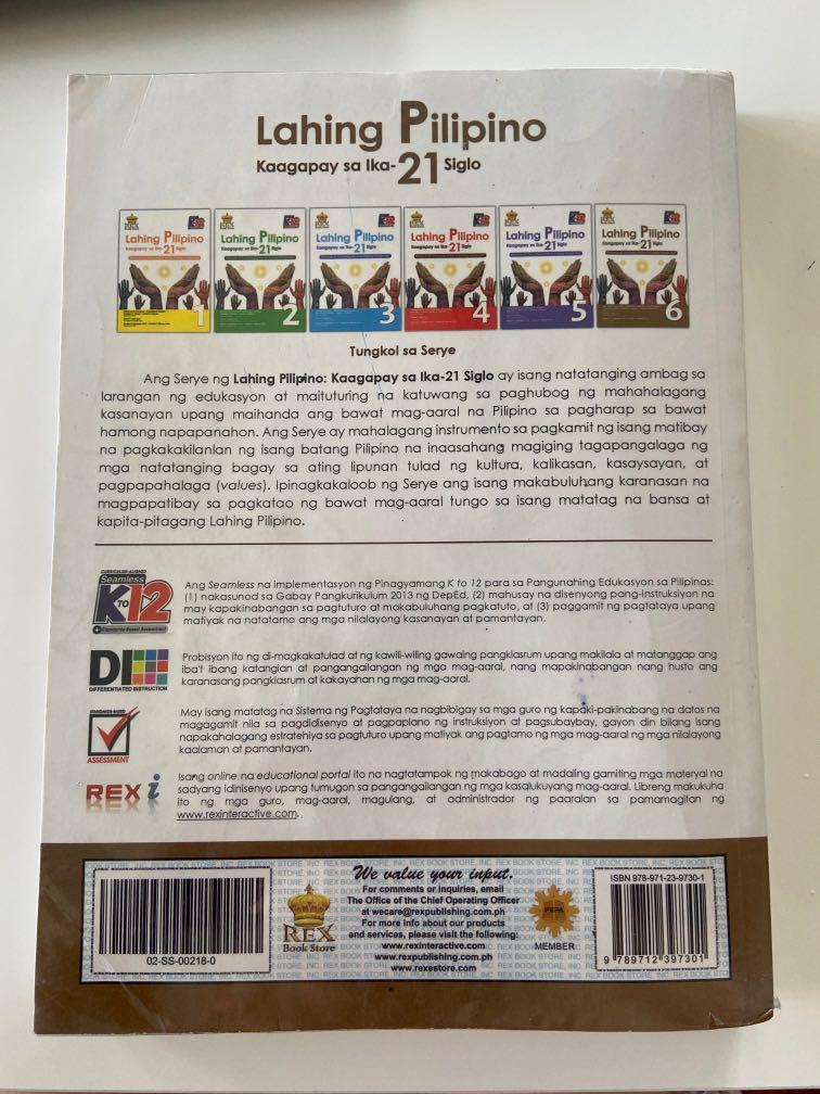 PRELOVED LAHING PILIPINO KAAGAPAY SA IKA-21 SIGLO, Hobbies & Toys ...