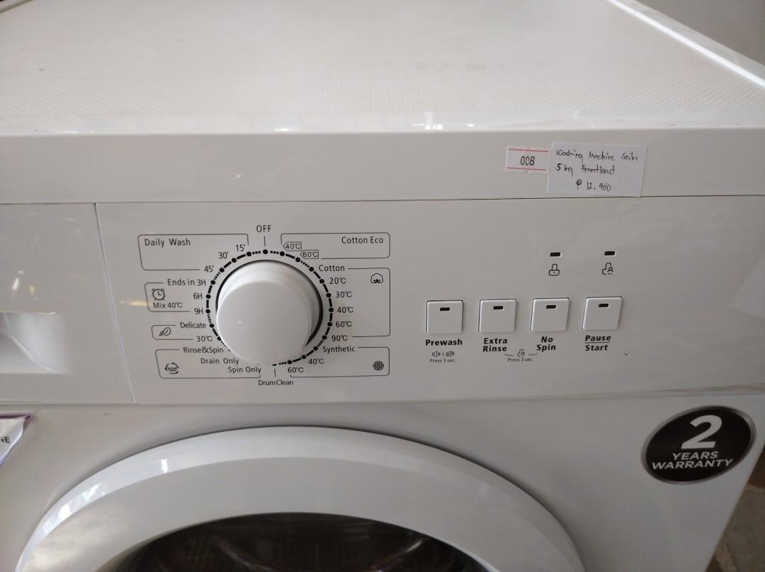 Seiki 5KG Front Load Washing Machine, TV & Home Appliances, Washing ...