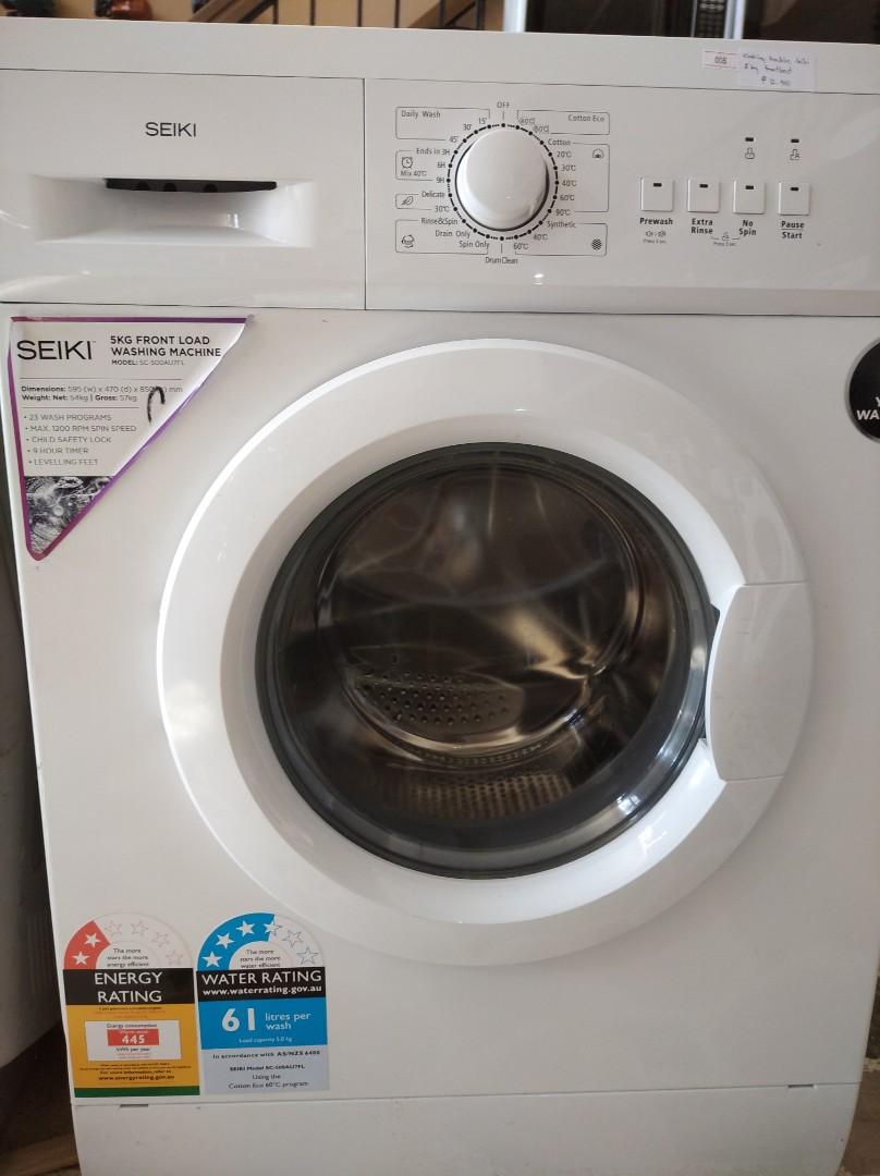 Seiki 5KG Front Load Washing Machine, TV & Home Appliances, Washing ...