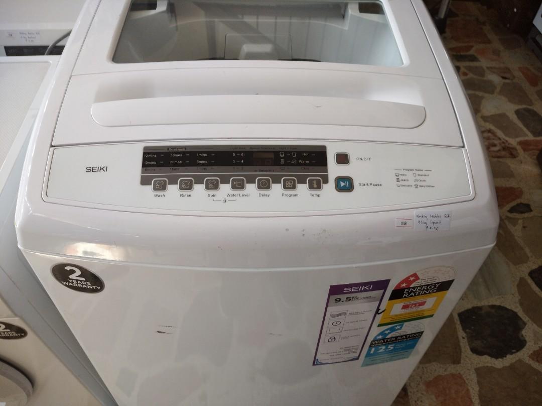 Seiki 9.5KG Top Load Washing Machine, TV & Home Appliances, Washing ...